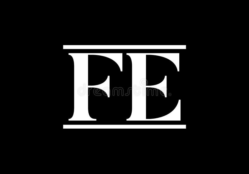 Initial Monogram Letter FE Logo Design Vector Template. FE Letter Logo ...