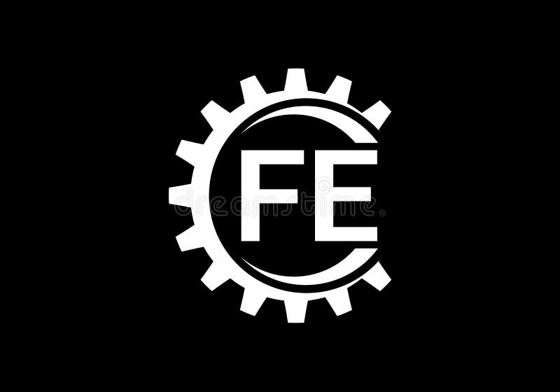 Initial Monogram Letter FE Logo Design Vector Template. FE Letter Logo ...