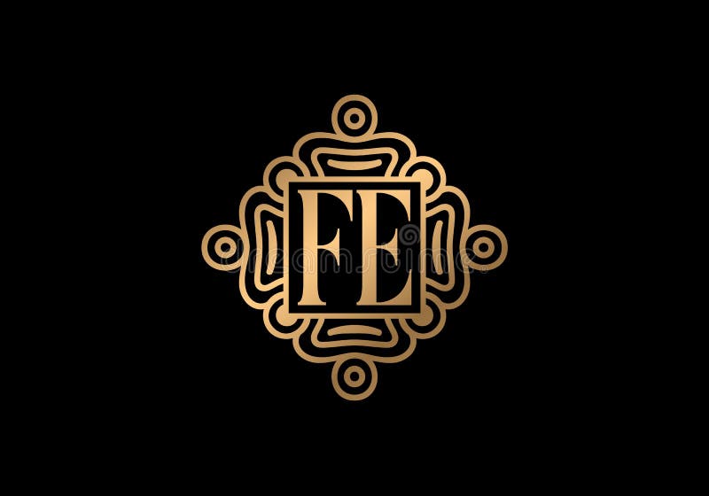 Initial Monogram Letter FE Logo Design Vector Template. FE Letter Logo ...