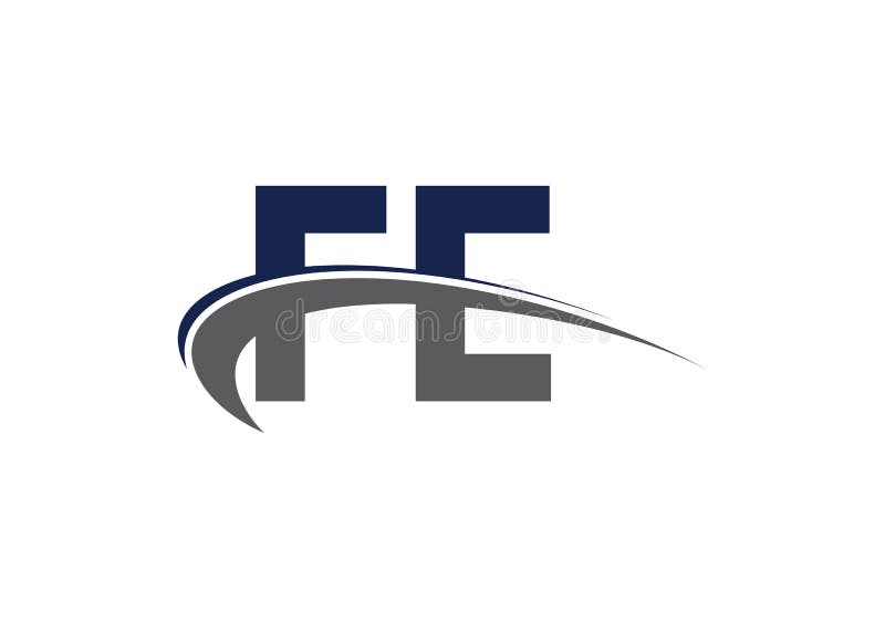 Initial Monogram Letter FE Logo Design Vector Template. FE Letter Logo ...