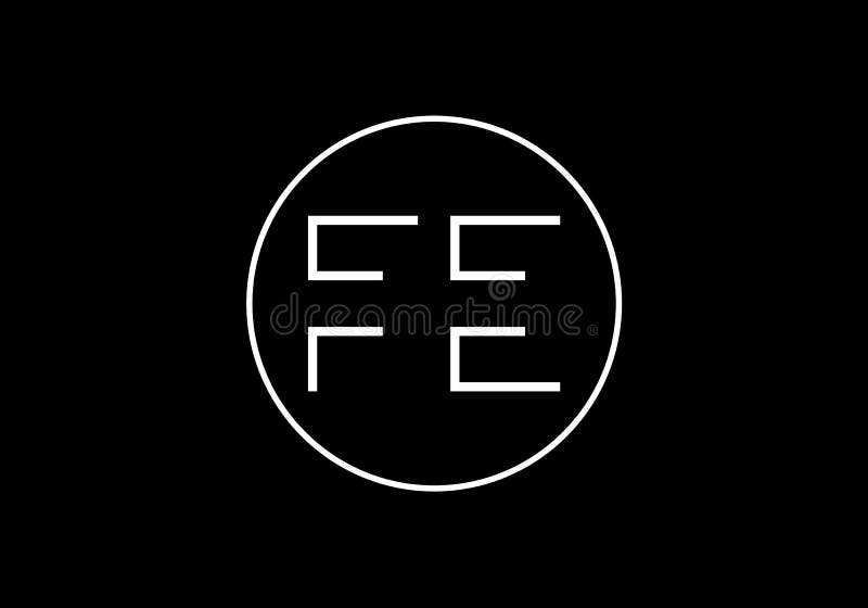 Initial Monogram Letter FE Logo Design Vector Template. FE Letter Logo ...