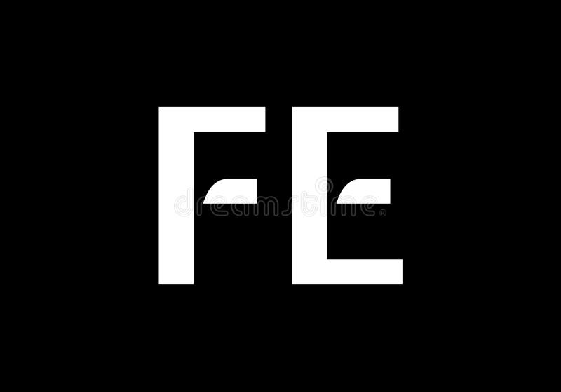 Initial Monogram Letter FE Logo Design Vector Template. FE Letter Logo ...