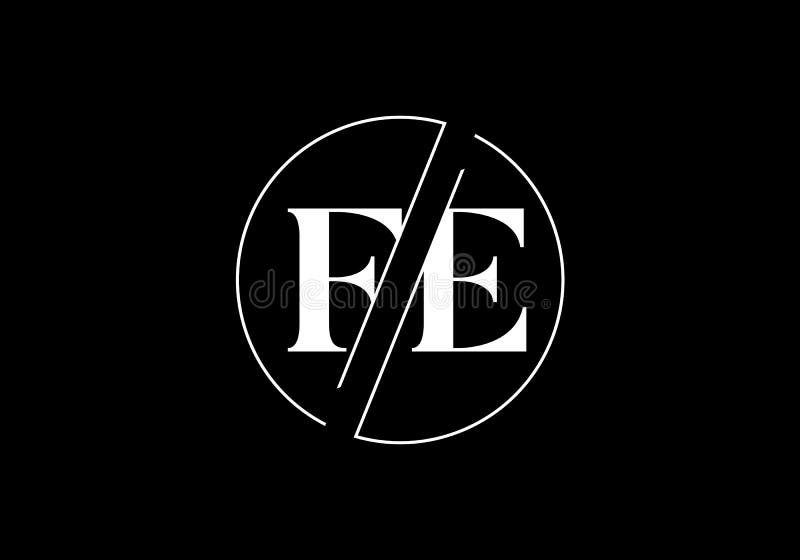Initial Monogram Letter FE Logo Design Vector Template. FE Letter Logo ...