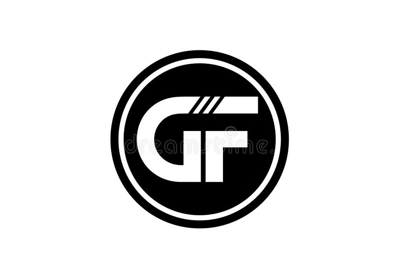 Initial Monogram Letter GF Logo Design Vector Template. GF Letter Logo ...