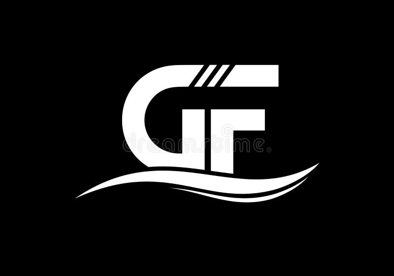 Initial Monogram Letter GF Logo Design Vector Template. GF Letter Logo ...