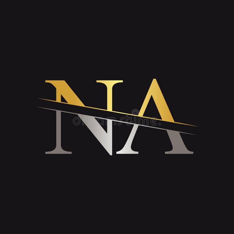 NA Letter Logo Design Template Vector Stock Vector - Illustration of ...