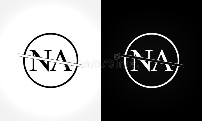 Initial Monogram Letter NA Logo Design Vector Template. NA Letter Logo ...