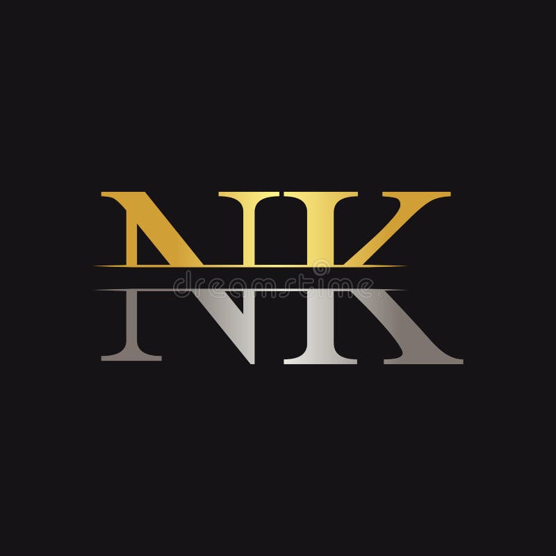 Letter Nk Modern Logo Design Vector Stock Vector - Illustration of ...