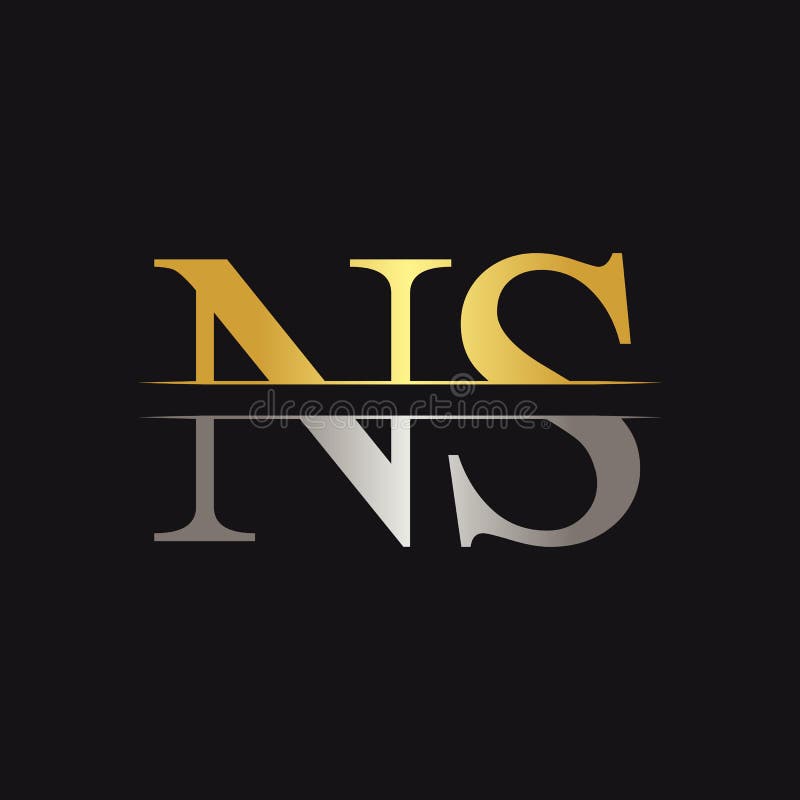 Ns Letter Logo Design stock vector. Illustration of flat - 171431717