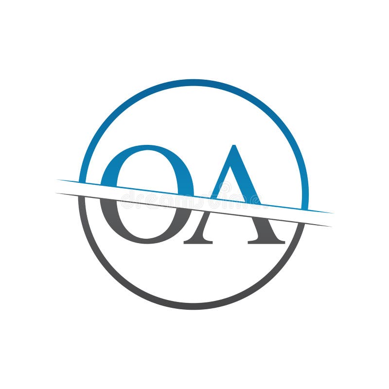 Initial Monogram Letter OA Logo Design Vector Template. OA Letter Logo ...