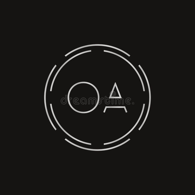 Initial Monogram Letter OA Logo Design Vector Template. Digital ...