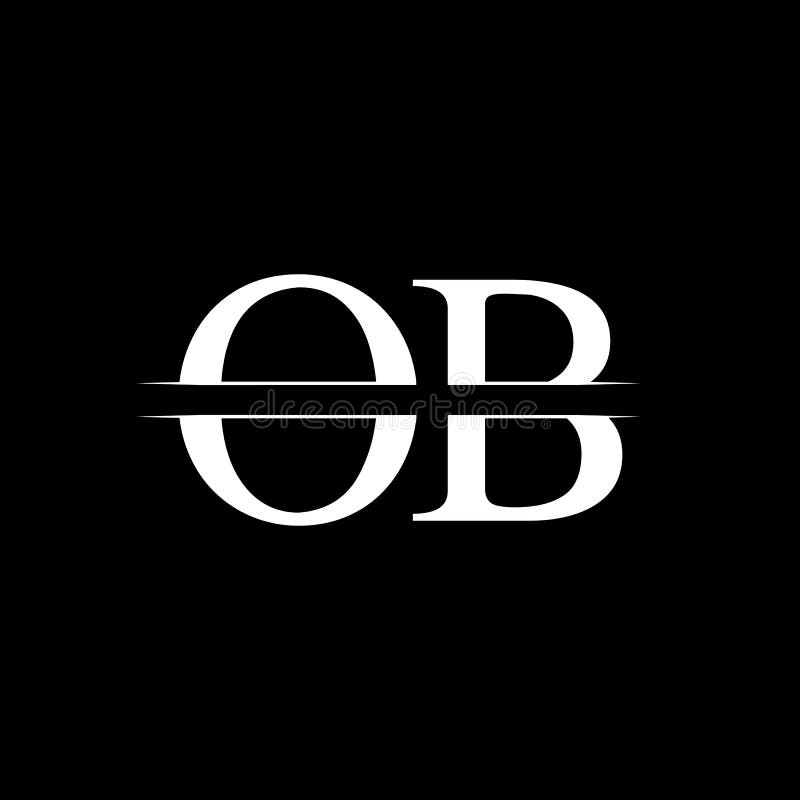Initial Monogram Letter OB Logo Design Vector Template. OB Letter Logo ...