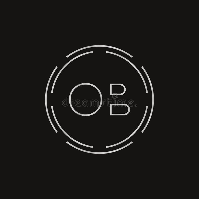 Initial Monogram Letter OB Logo Design Vector Template. Digital ...