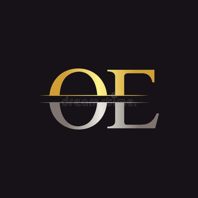 Initial Monogram Letter OE Logo Design Vector Template. OE Letter Logo ...