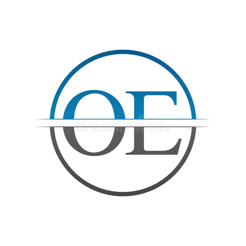 Initial Monogram Letter OE Logo Design Vector Template. OE Letter Logo ...