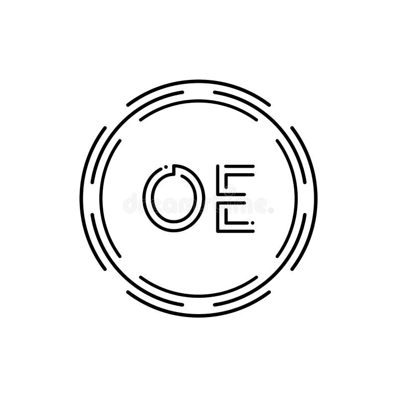 Initial Monogram Letter OE Logo Design Vector Template. Digital ...