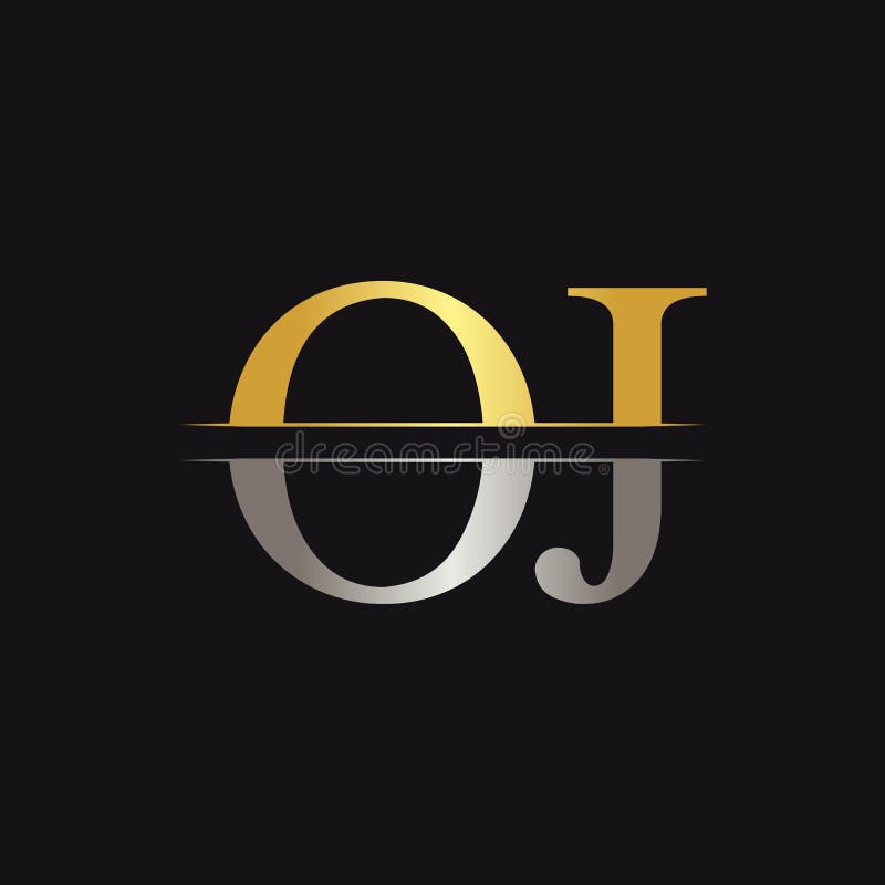 Initial Monogram Letter OJ Logo Design Vector Template. OJ Letter Logo ...