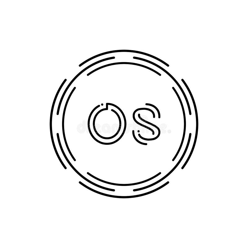 Initial Monogram Letter OS Logo Design Vector Template. Digital ...