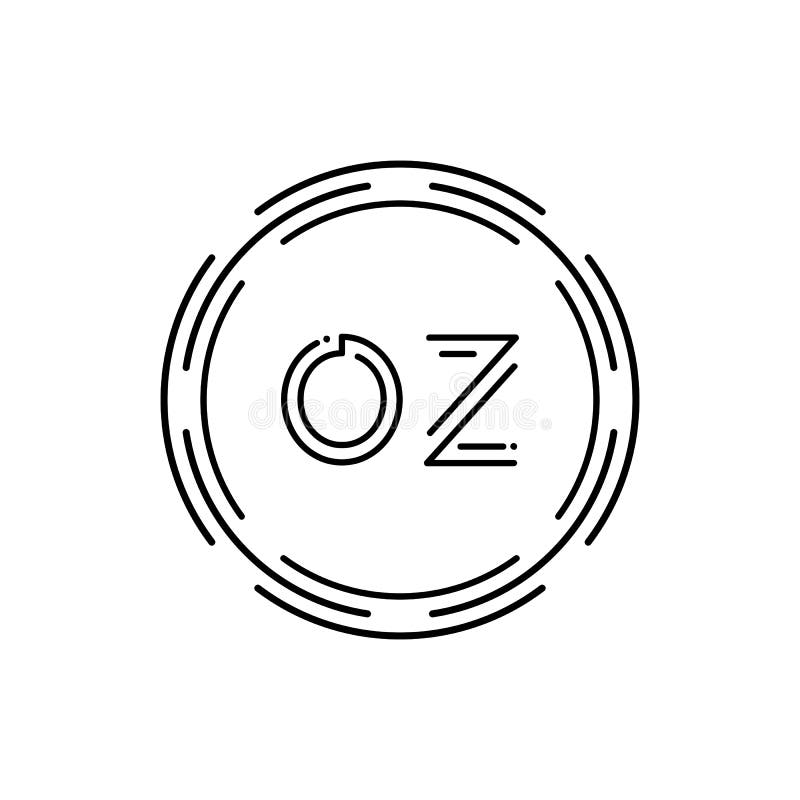 Initial Monogram Letter OZ Logo Design Vector Template. Digital ...