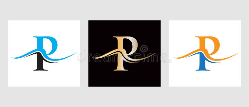 Initial Monogram Letter P Logo Design. P Logotype Vector Template Stock ...