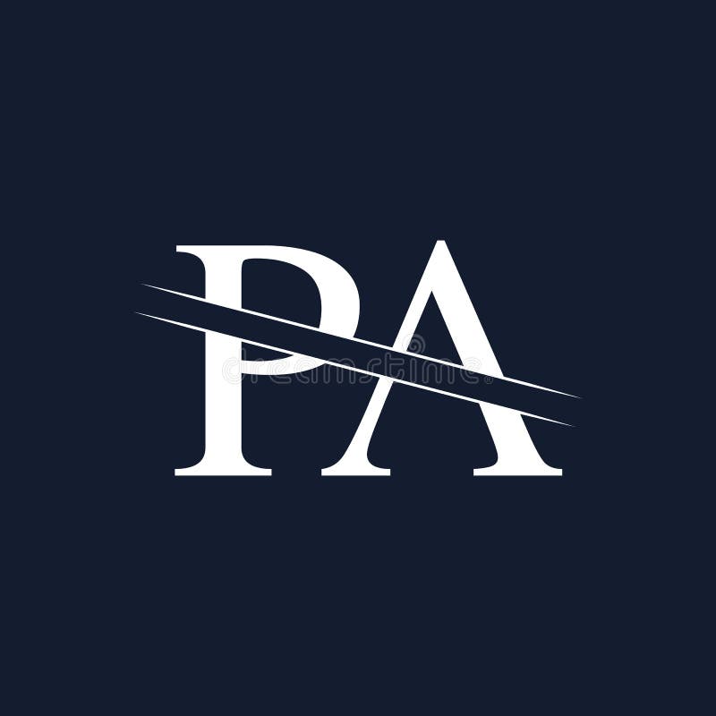 Initial Monogram Letter PA Logo Design Vector Template. PA Letter Logo ...