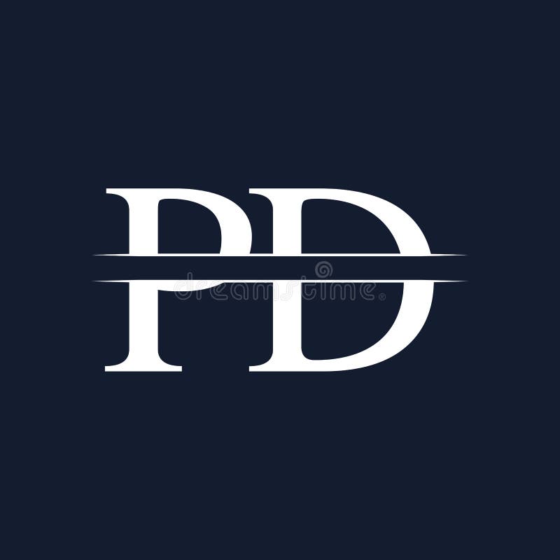 Letter P PD Monogram Logo Design Minimal Stock Vector - Illustration of ... Letter P PD Monogram Logo Design Minimal Stock Vector - Illustration of ...