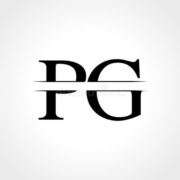 Initial Monogram Letter PG Logo Design Vector Template. Abstract PG ...