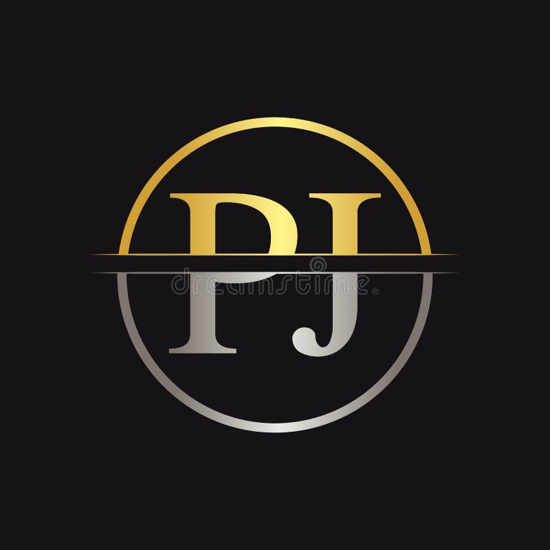 Initial Letter PJ Logo Template Design Stock Vector - Illustration of ...