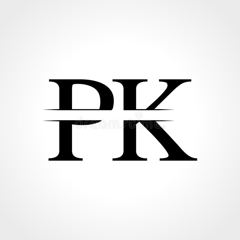 Initial Monogram Letter PK Logo Design Vector Template. Abstract PK ...