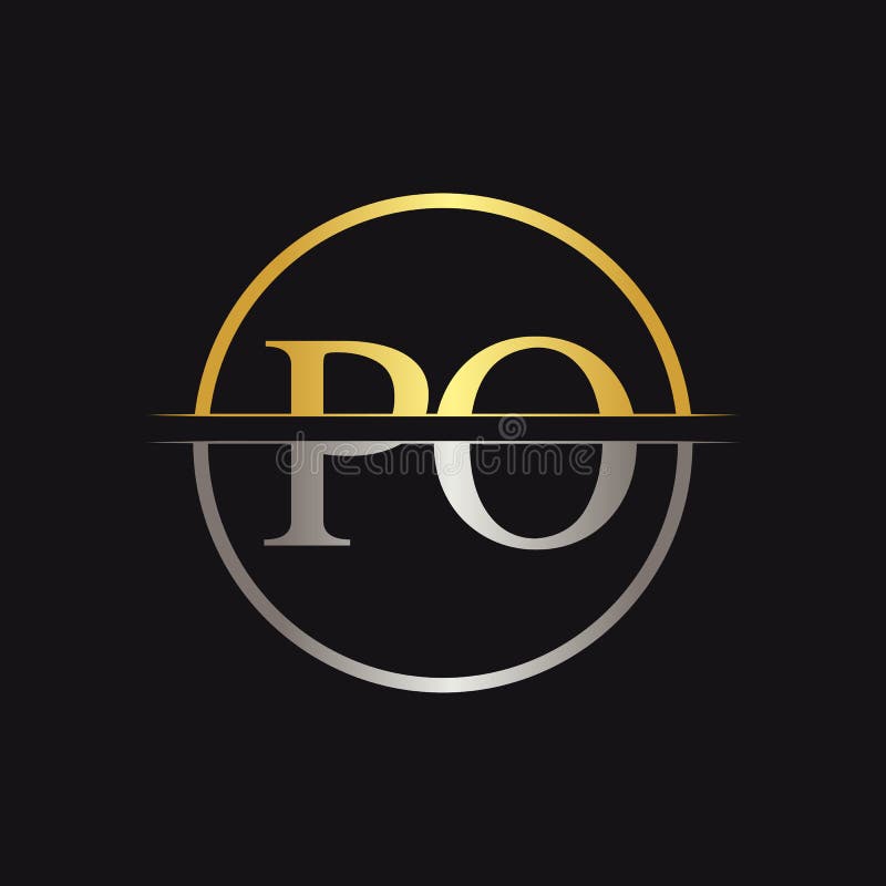 Initial Monogram Letter PO Logo Design Vector Template. PO Letter Logo ...