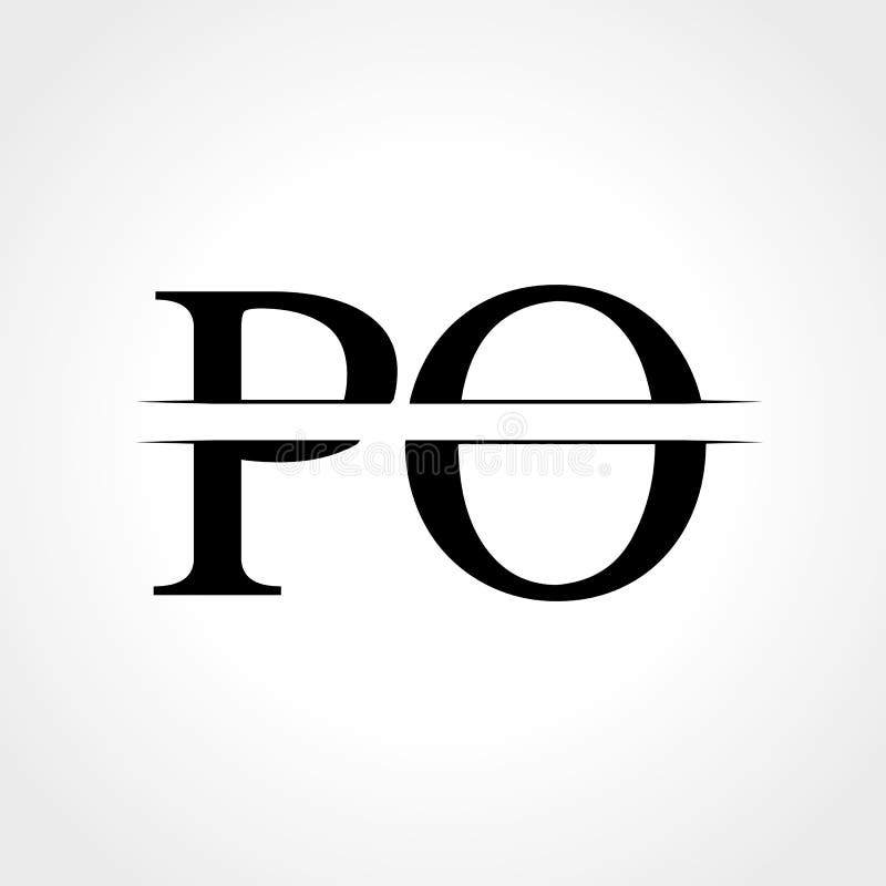 Initial Monogram Letter PO Logo Design Vector Template. Abstract PO ...