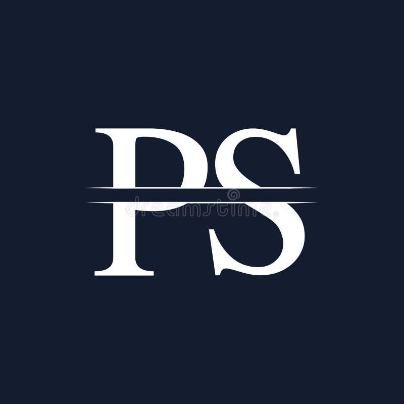 Initial Monogram Letter PS Logo Design Vector Template. PS Letter Logo ...