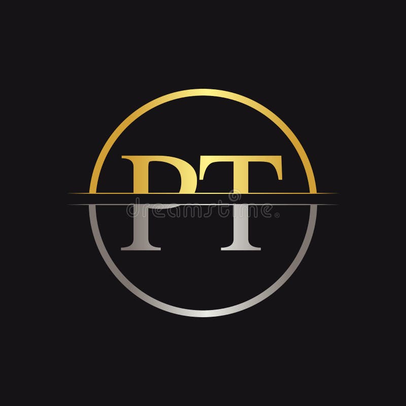 Initial Monogram Letter PT Logo Design Vector Template. PT Letter Logo ...