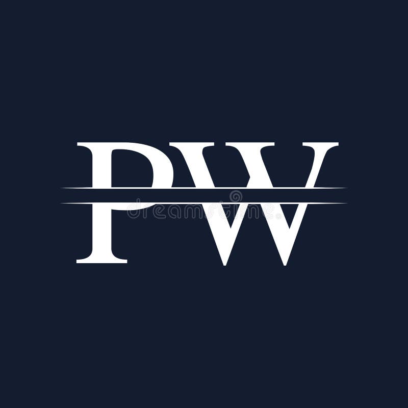 Creative Letter PW Logo, PW Logo Template Vector Icon, Stock Vector ...