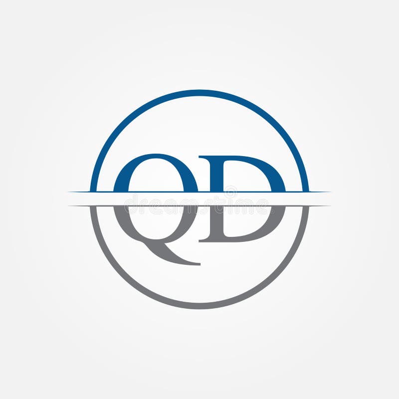 Initial Monogram Letter QU Logo Design Vector Template. Silver and Gold ...