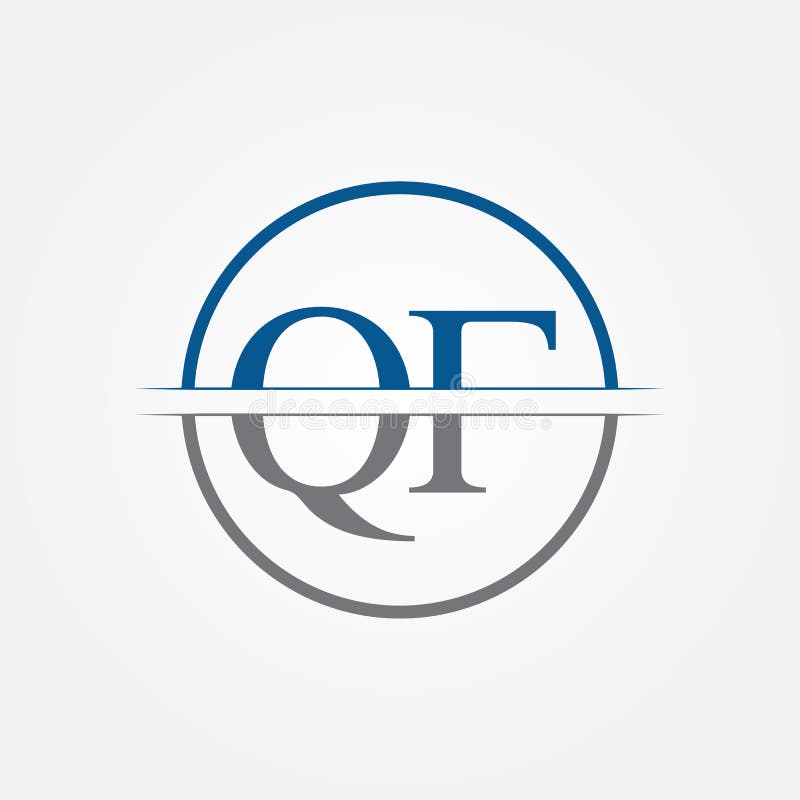 Initial Monogram Letter QF Logo Design Vector Template. QF Letter Logo ...