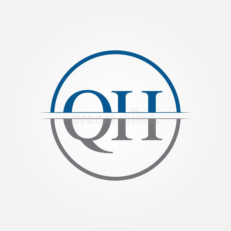 Initial Monogram Letter QH Logo Design Vector Template. QH Letter Logo ...