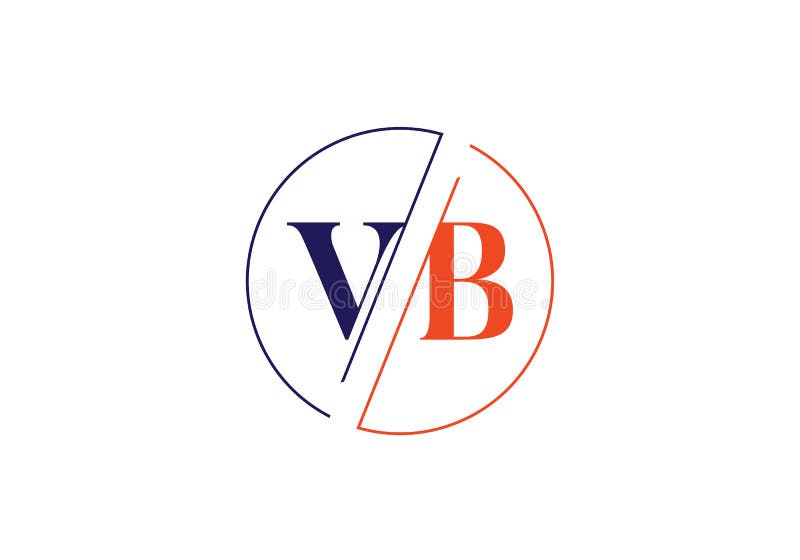 Initial Monogram Letter V B Logo Design Vector Template. Stock Vector ...