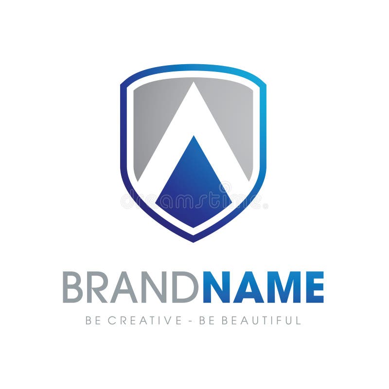 Initial Monogram a Tech Security and Guard Logo Design Vector ...