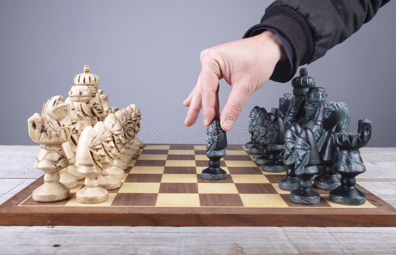 Initial Movement of the Peon in a Chess Game with Pieces of Collection ...