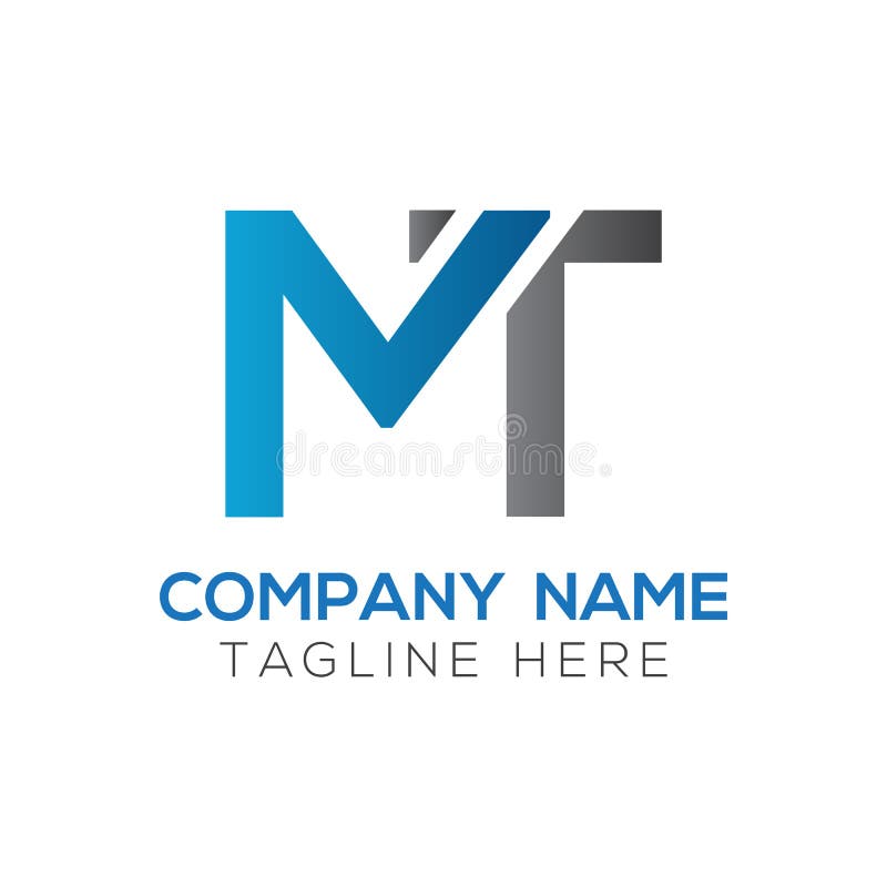 Initial MT Letter Logo Design Vector Template. Abstract Letter MT Logo ...