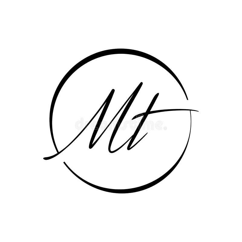 Initial MT Letter Logo Design Vector Template. Abstract Letter MT Logo ...
