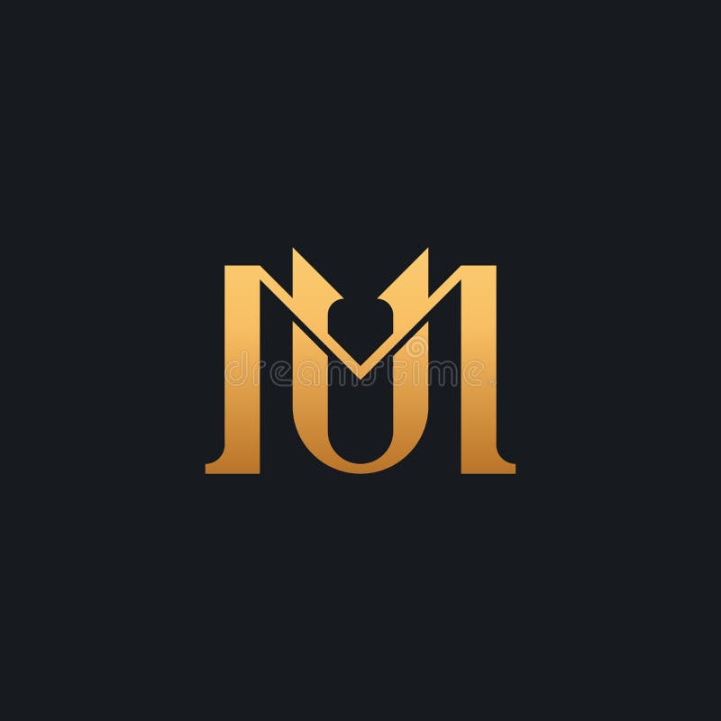 Initial MU UM M U Monogram Logo Template. Initial Based Letter Icon ...