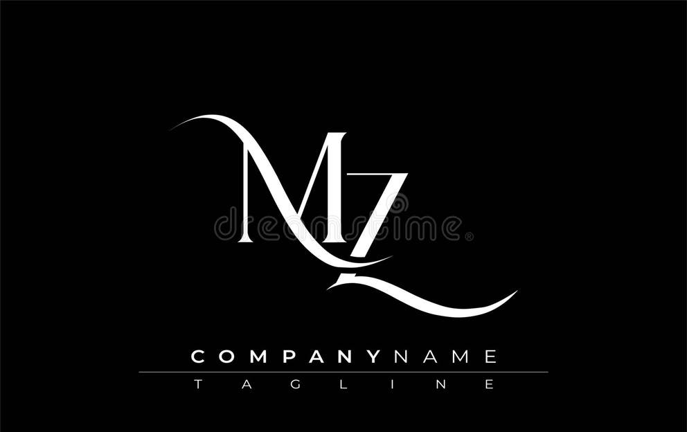 Initial MZ Logo Design Vector Stock Vector - Illustration of design ...