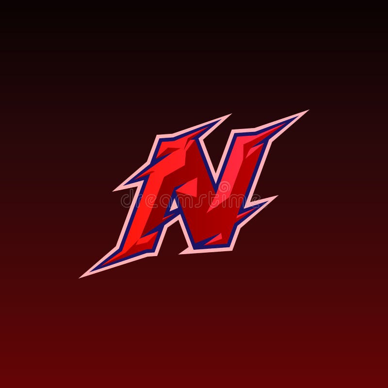 Initial N Gaming Esport Logo Design Template Inspiration Stock Vector ...