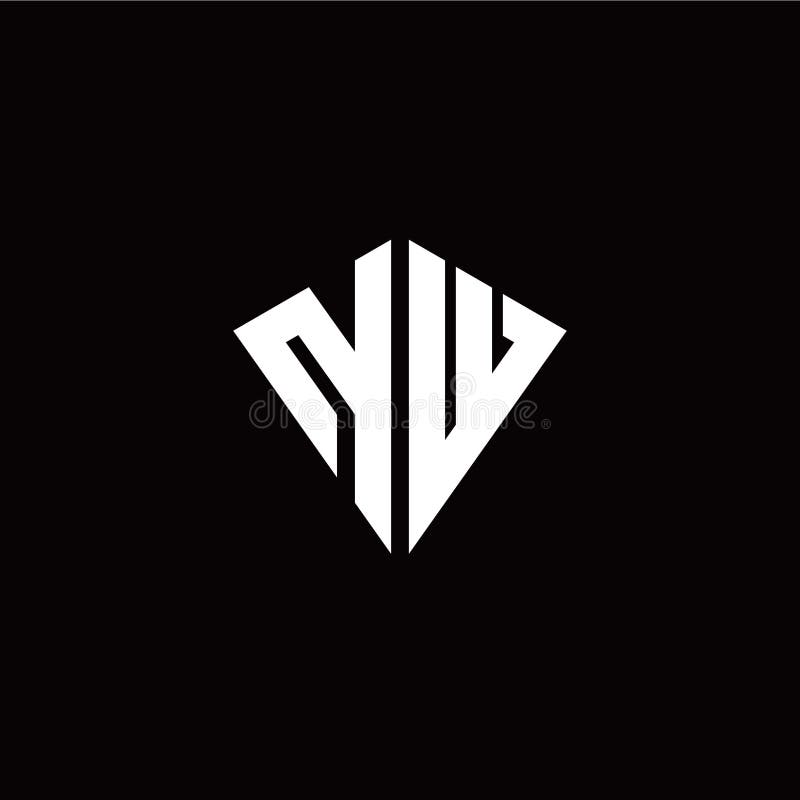 Initial N W Letter with Kite Modern Style Logo Template Vector Stock ...