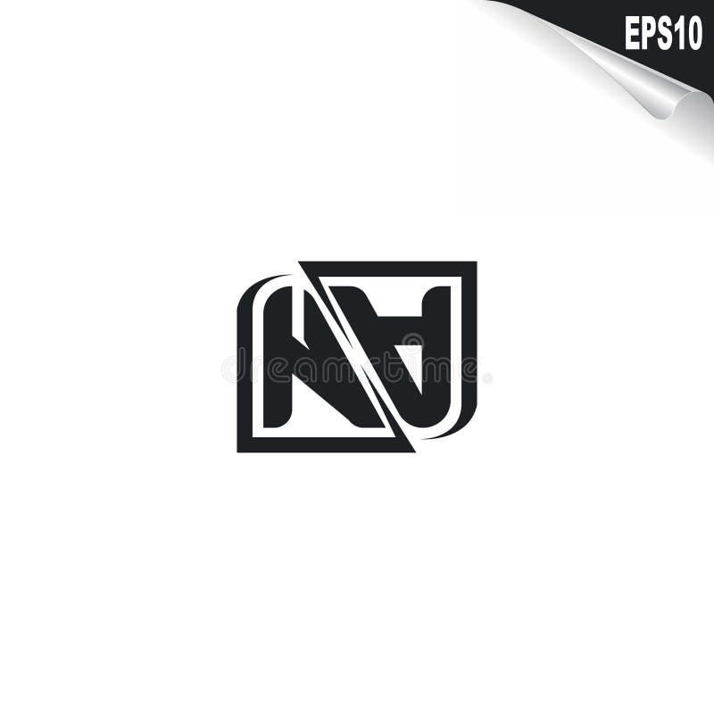 Initial NA Logo Design with Shape Style, Logo Business Branding Stock ...