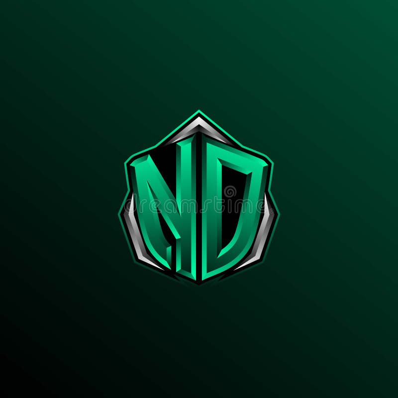 Initial ND Logo Design, Initial ND Logo Design with Circle Style, Logo ...