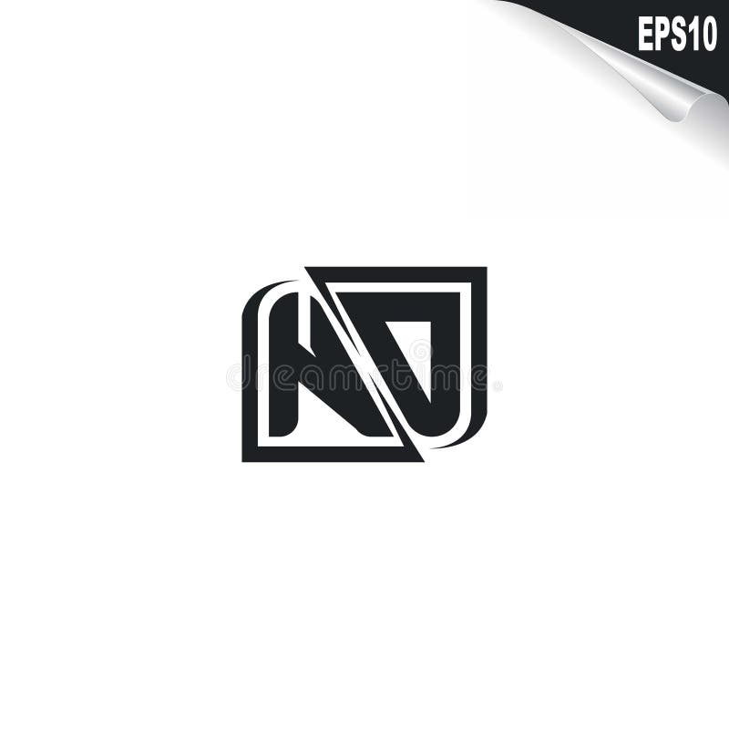 Initial ND Logo Design with Shape Style, Logo Business Branding Stock ...