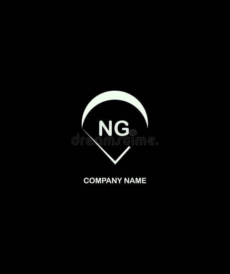 Initial NG Letter Logo Design. Vector File Included Stock Vector ...